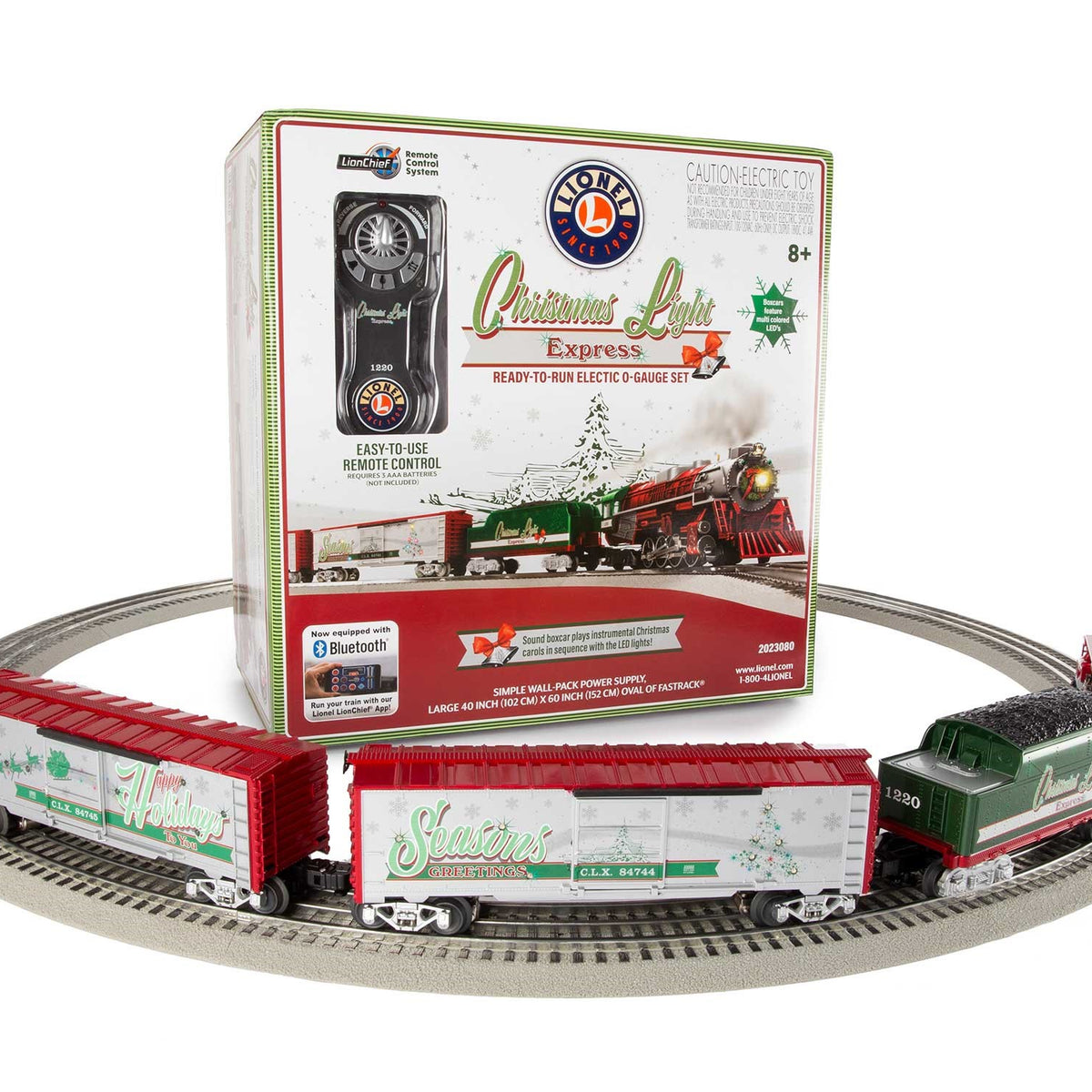 Lionel 2123100: Christmas Light Express LionChief Set w/ Bluetooth 5.0 – TrainCellar