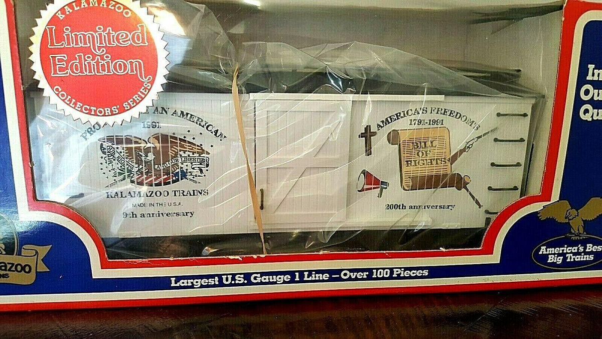 KALAMAZOO ~G-GAUGE 9th ANNIVERSARY "PROUD TO BE AN AMERICAN" BOX CAR ...