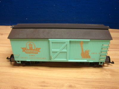 KALAMAZOO 1872-5 1985 3RD ANNIVERSARY BOX CAR - Green – TrainCellar