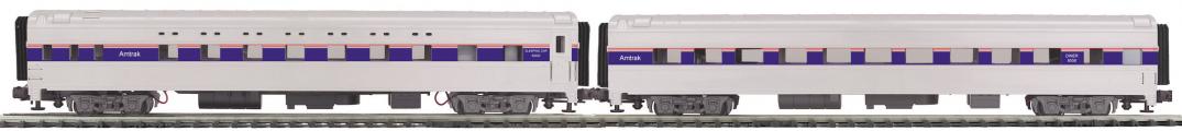 MTH Premier 20-66021: Amtrak 2-Car 70' Streamlined Slpr/Diner Passenge ...