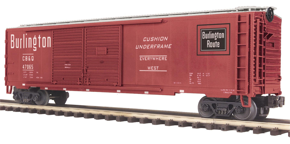 MTH 20-93150 Burlington Double Door 50' Box Car – TrainCellar