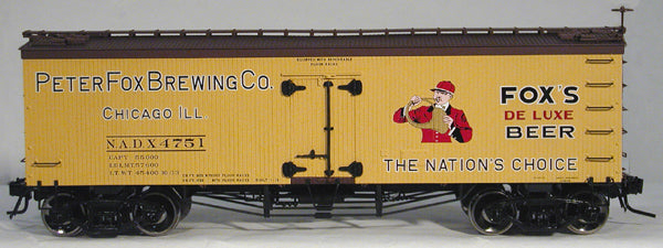 Atlas #8025 Peter Fox Beer 36' Woodside Reefer Car (3-Rail) – TrainCellar