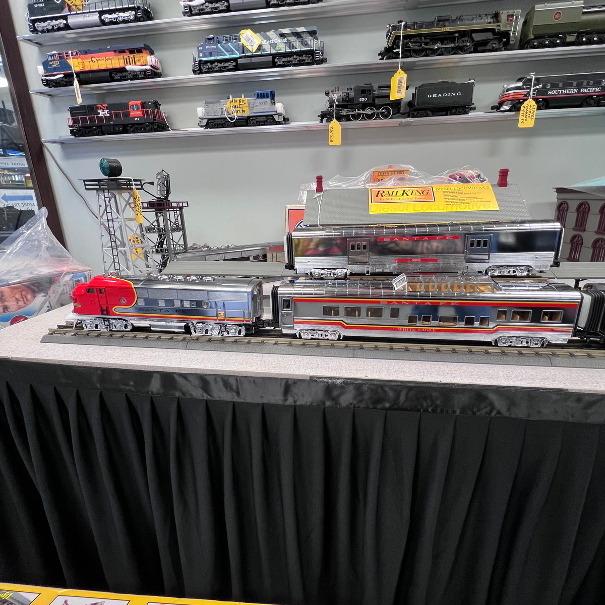 RailKing Scale F-3 R-T-R Deluxe Passenger Train Set w/Proto-Sound Chro ...