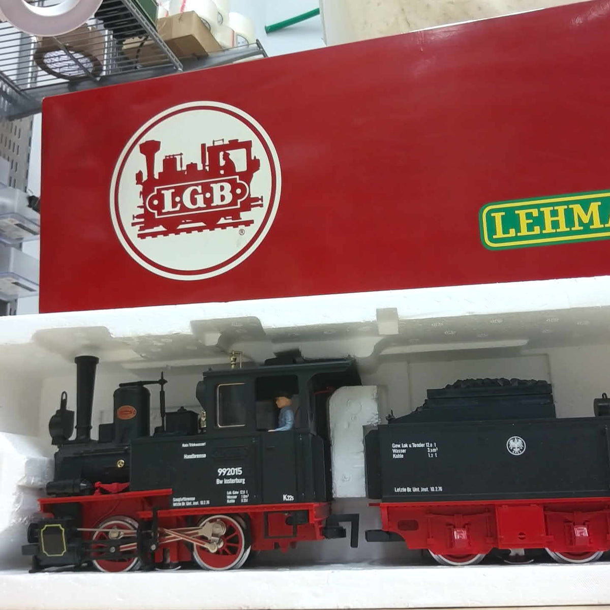 LGB 2015D Steam Locomotive with Powered Tender New In Box – TrainCellar