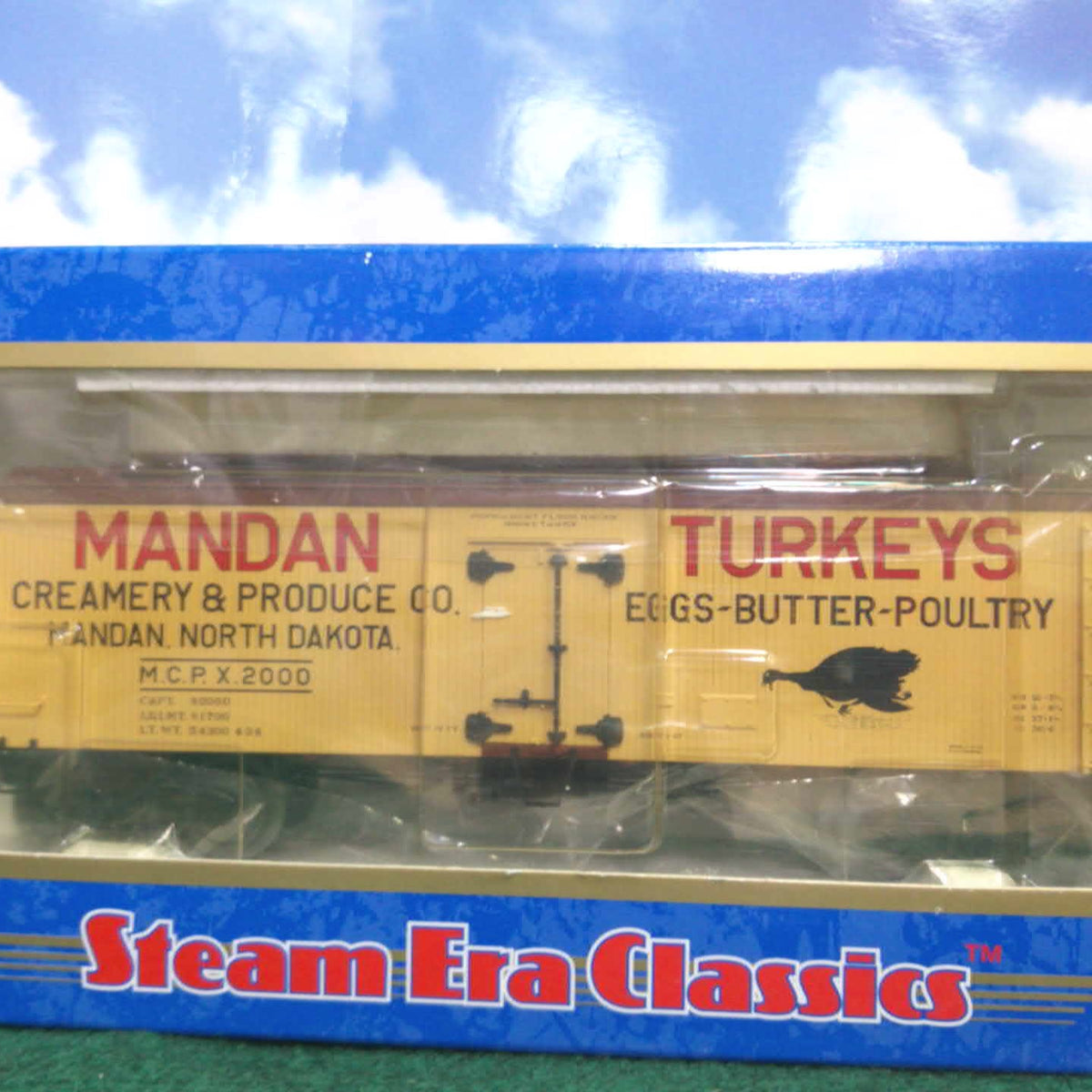 Atlas #8027-1 Mandan Turkeys Wood Reefer Car #2000 (3-Rail) – TrainCellar