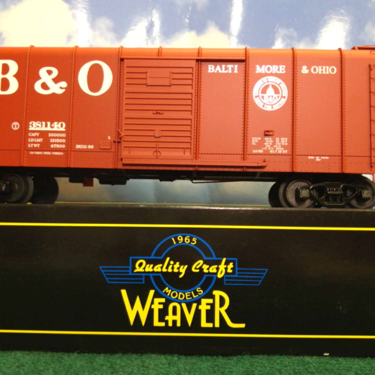 Weaver G23006 Baltimore and Ohio Wagontop Box Car (3-Rail) – TrainCellar