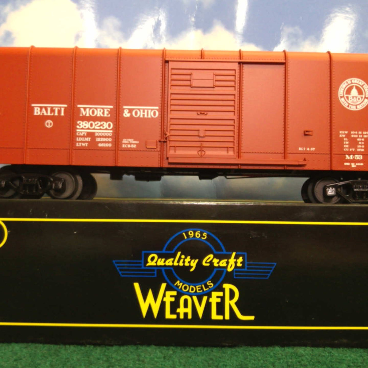 Weaver G23002 Baltimore and Ohio Wagontop Box Car (3-Rail) – TrainCellar