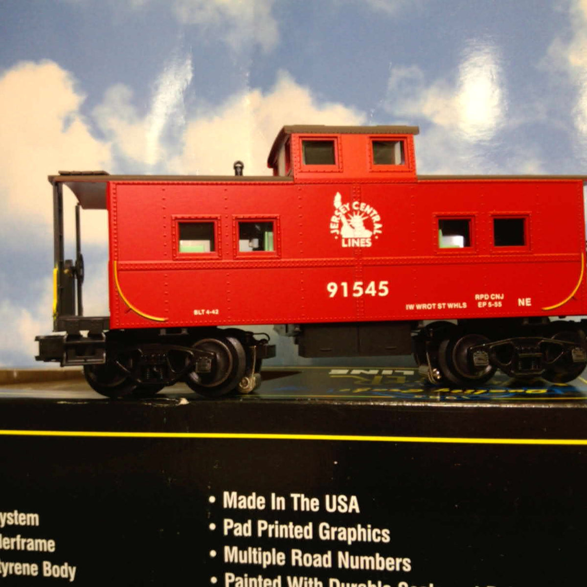 Weaver U2960LD Central New Jersey Northeastern Caboose (3-Rail ...