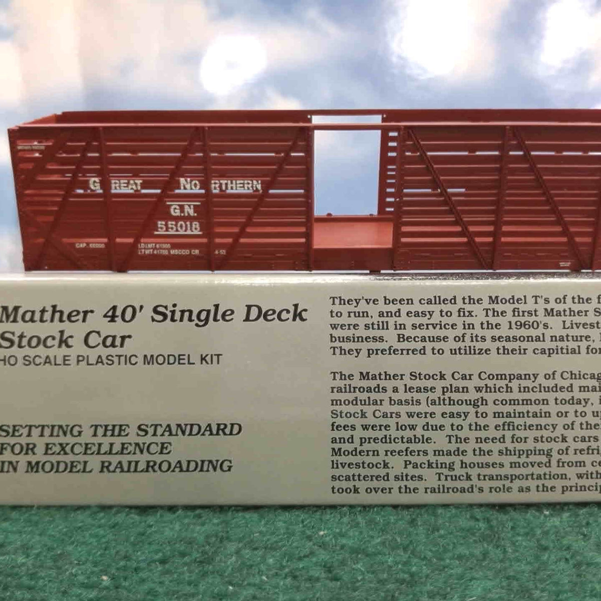Life-Like HO Great Northern 40' Single Deck Stock Car – TrainCellar