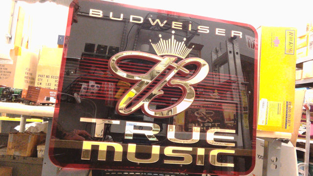 Budweiser True Music Neon Sign *WORKS* PICK UP ONLY!! – TrainCellar