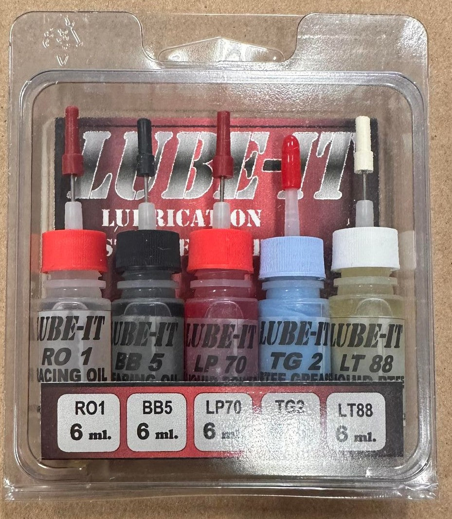 Excelle Lubricants : Lube-It Kit 6ml Bottles – TrainCellar