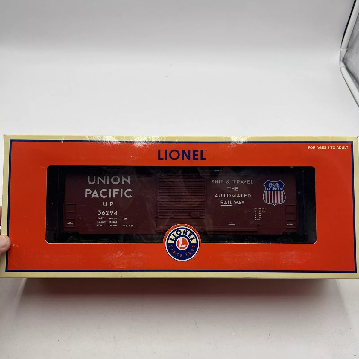 LIONEL 6-36294 O GAUGE UNION PACIFIC HI CUBE BOXCAR #36294 SLIDING DOO ...
