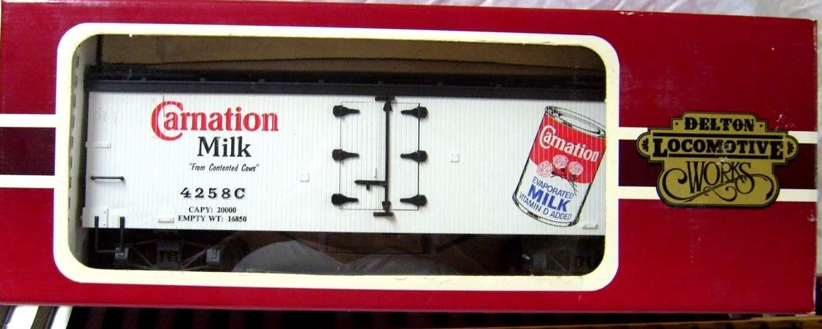 DELTON 4258C CARNATION MILK CAR REEFER – TrainCellar