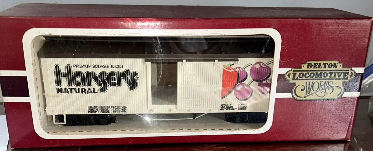 DELTON LINE G SCALE HANSEN'S NATURAL PREMIUM SODAS & JUICES REEFER BOX ...
