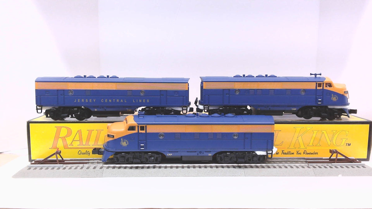 MTH Rail King 30-2311-1: Jersey Central F-3 ABA Diesel Engine Set w/Pr ...